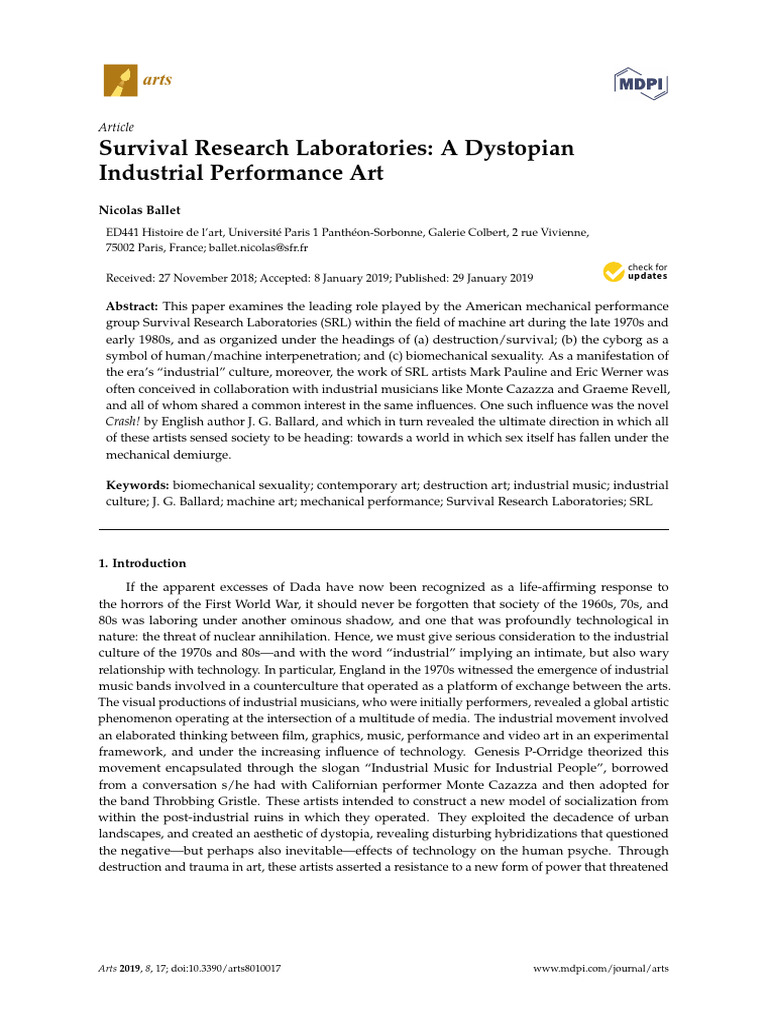 Survival Research Laboratories | PDF | Thought