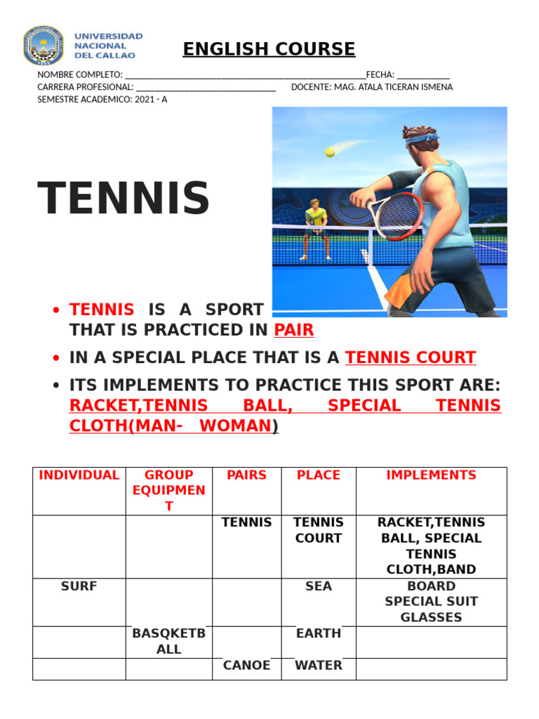 SESION N° 2 - HOMEWORK SPORTS | PDF