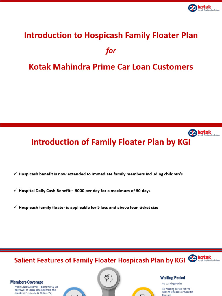 Hospicash Family Floater Plan Overview | PDF