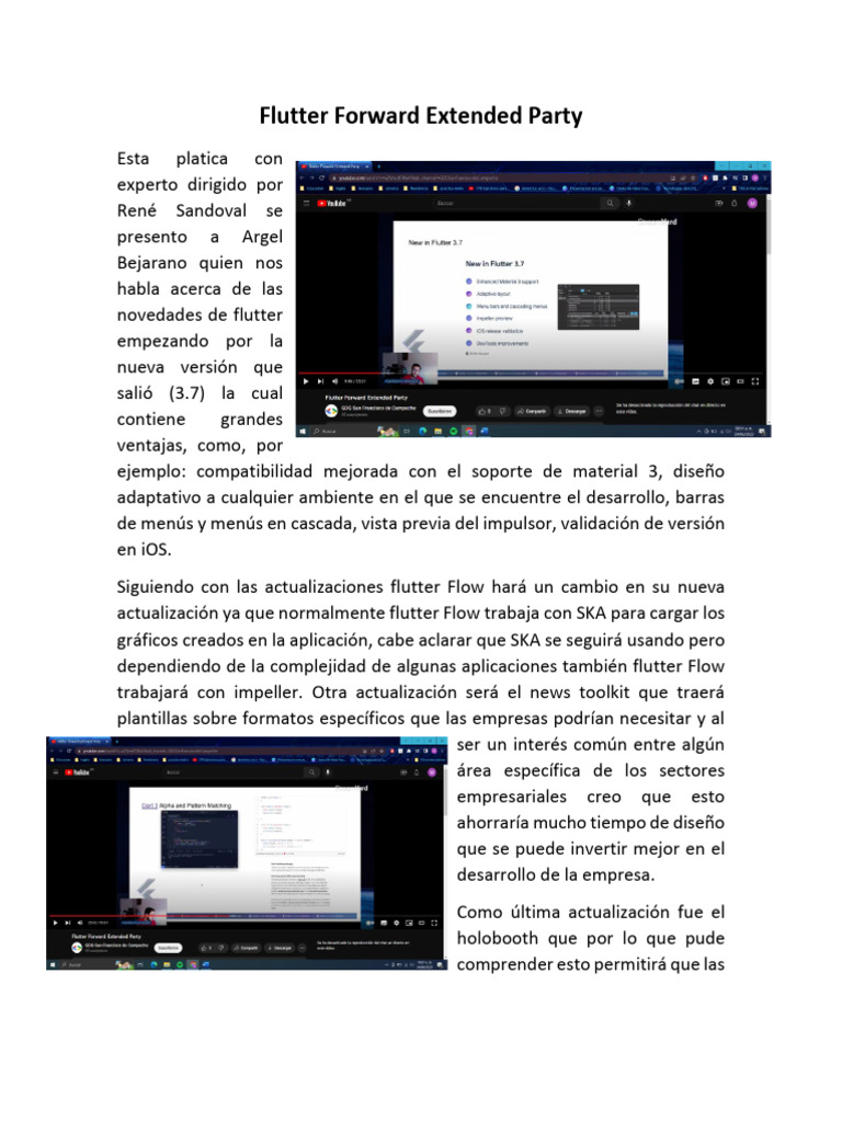 Flutter Forward Extended Part1 | PDF
