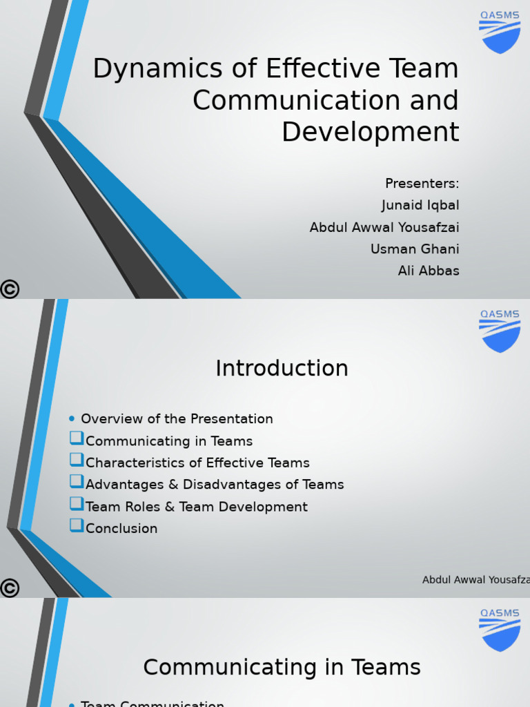 Effective Team Communication | PDF | Communication | Applied Psychology