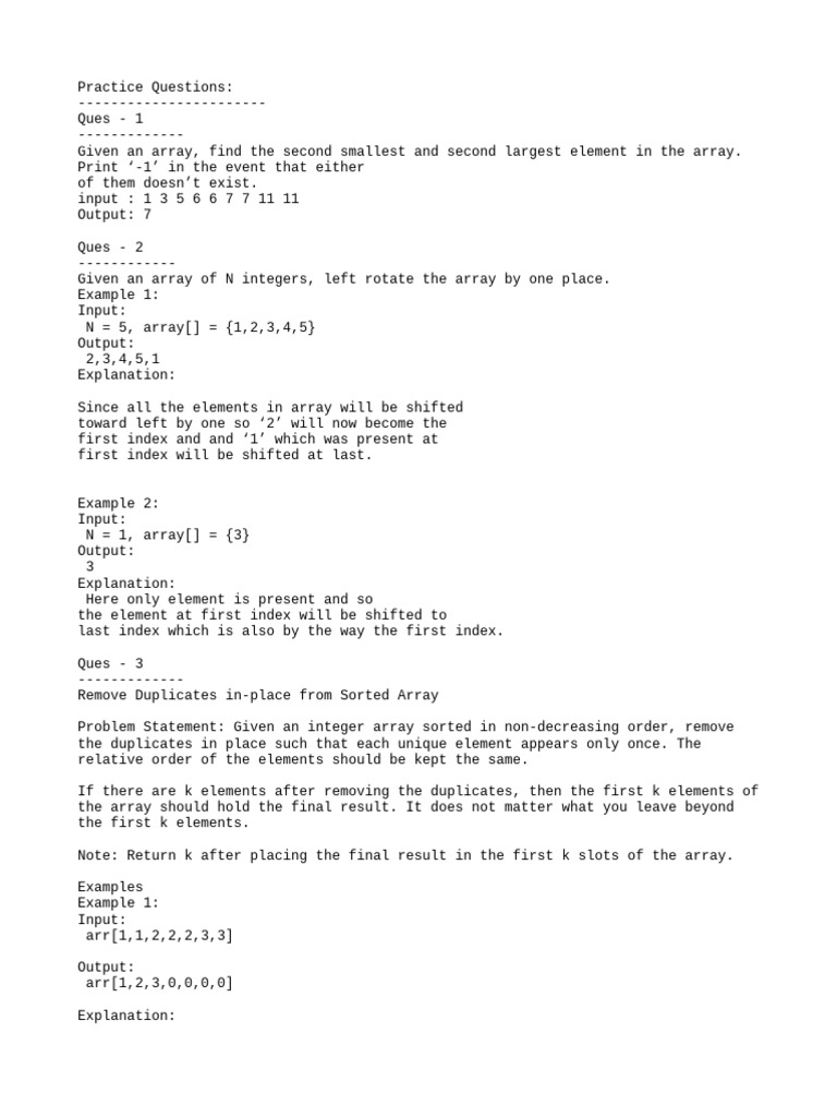 Practice Questions - Day 3.1 | PDF | Numbers | Computer Programming