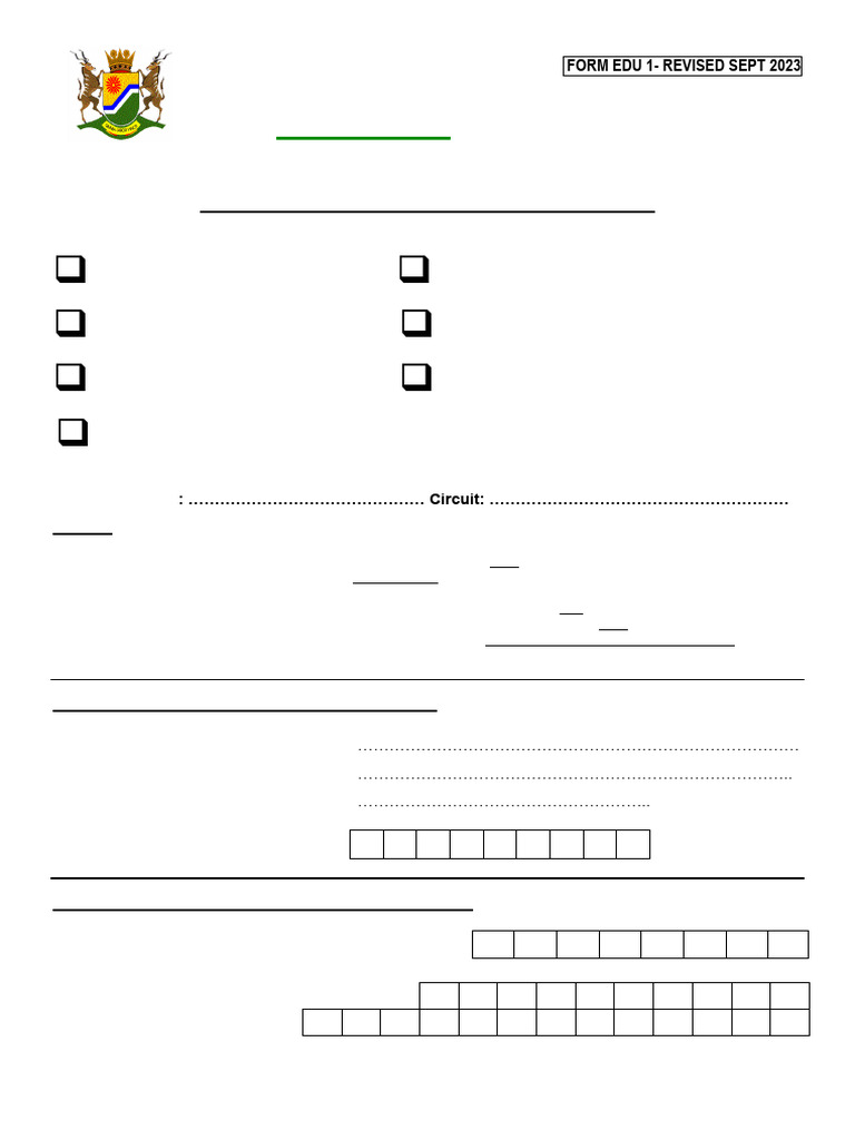 Edu1 Application Form - Revised 2023 | PDF
