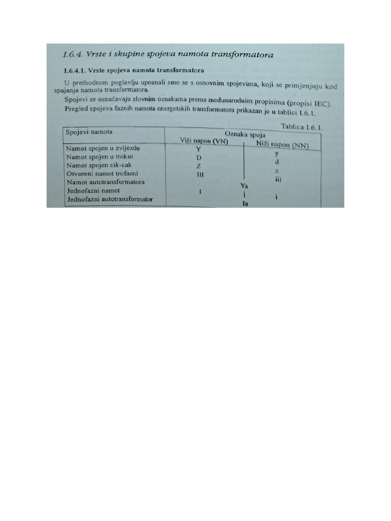 Vrste I Skupine Spojeva Namota | PDF