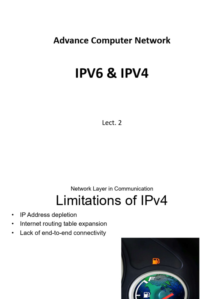 Advance Computer Network: Ipv6 & Ipv4 | PDF