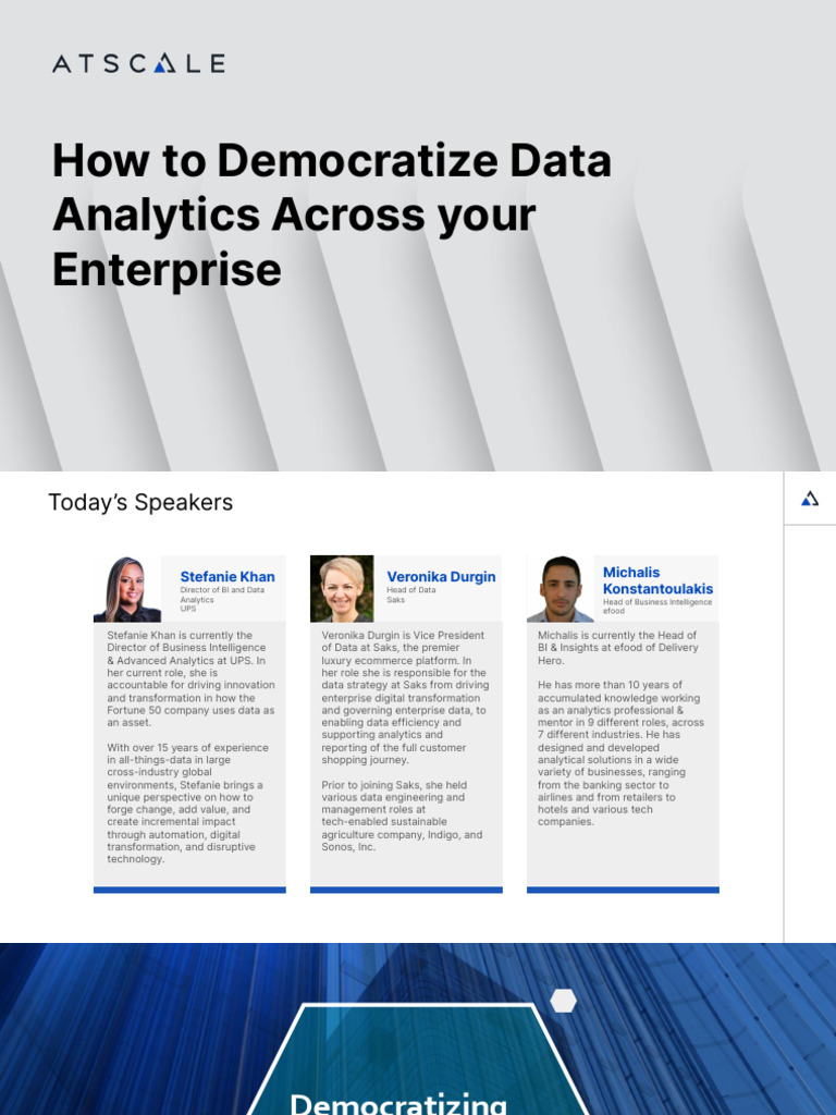 2022 11 30 How To Democratize Data Analytics Across Your Enterprise | PDF