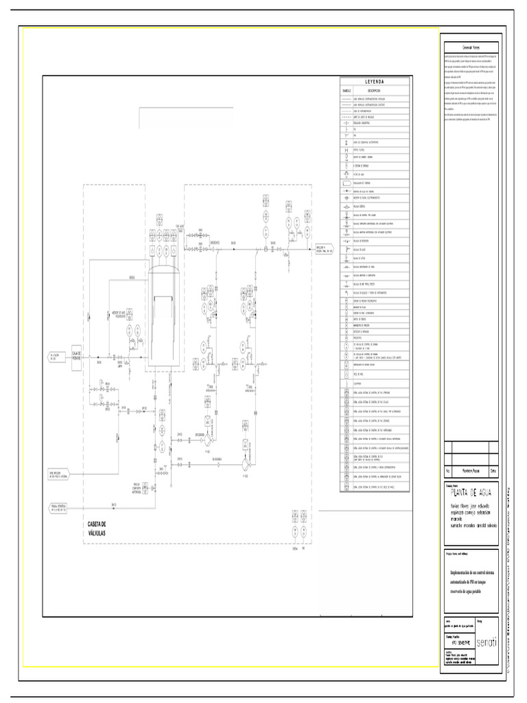 Proyecto final-PID ANSI D Title Block | PDF