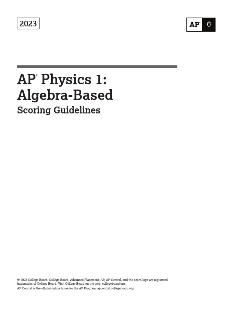 Ap23 SG Physics 1 | PDF