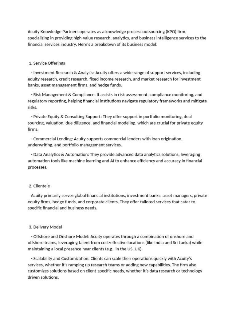 Acuity Knowledge Partners | PDF Acuity Knowledge Partners | PDF