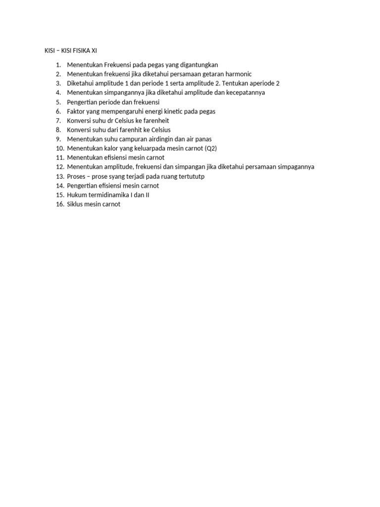 Kisi Fis 11 Anak2 | PDF