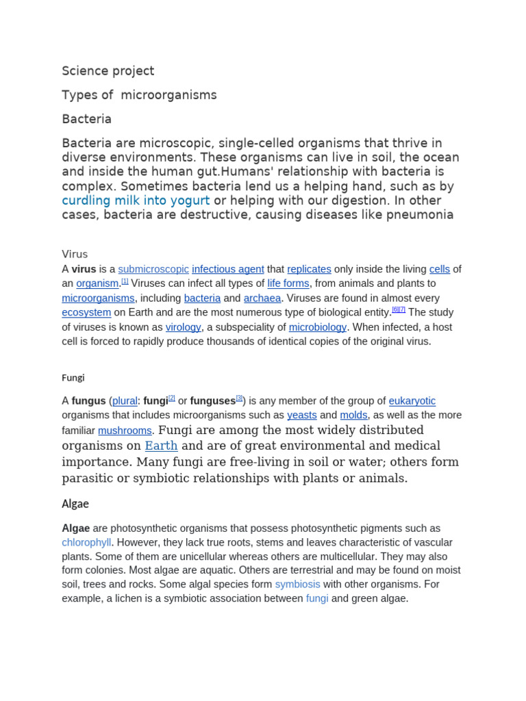 Science Project | PDF