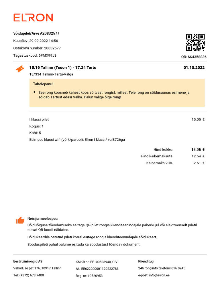 Elron Arve A20832577 | PDF