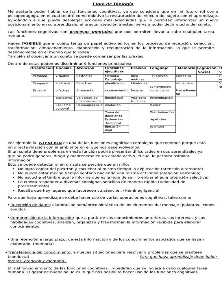 Final de Biologia | PDF