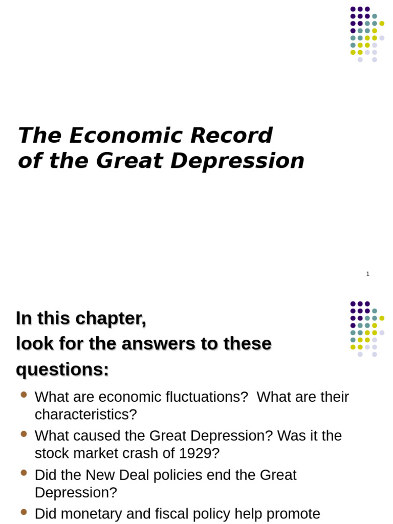 Topic4 Lessons From The Great Depression 1314 | PDF