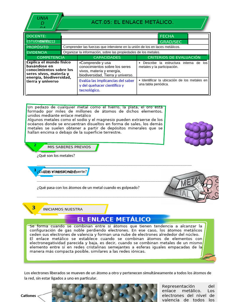 C-3º Act 5 Cyt Und 4 - Sem 3 | PDF