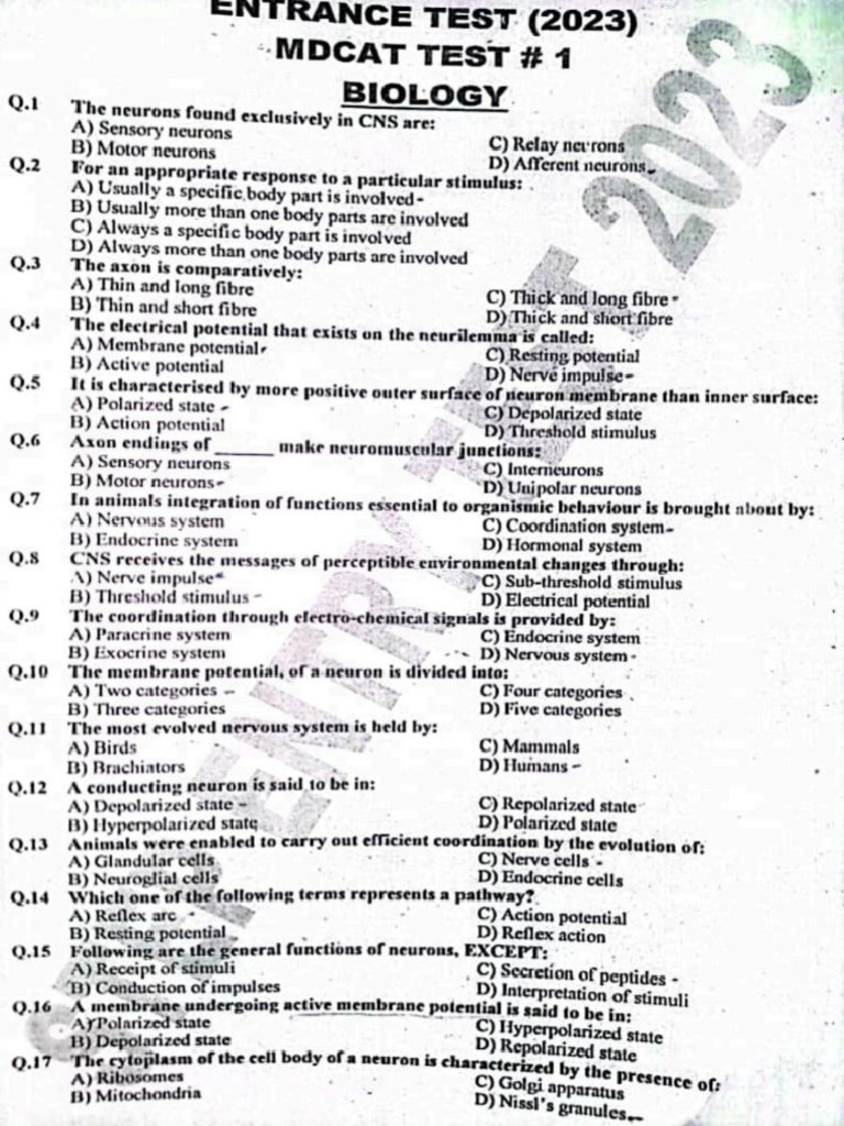 CTS 1 STEP 2023 Key | PDF