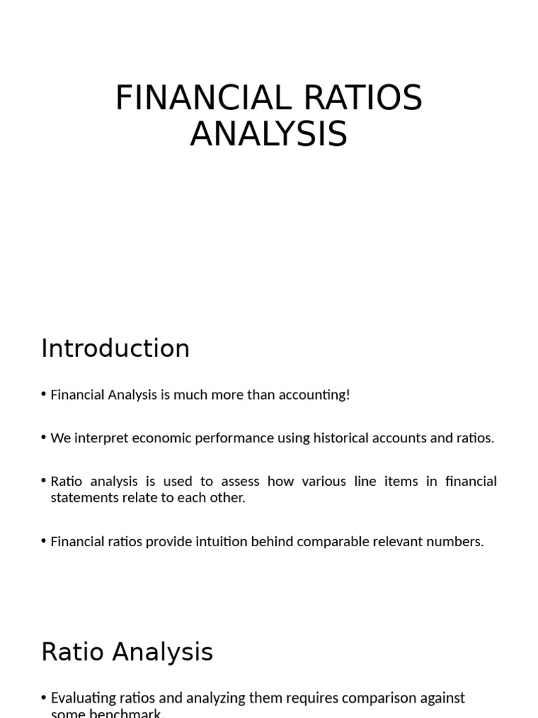 Ratio Analysis | PDF