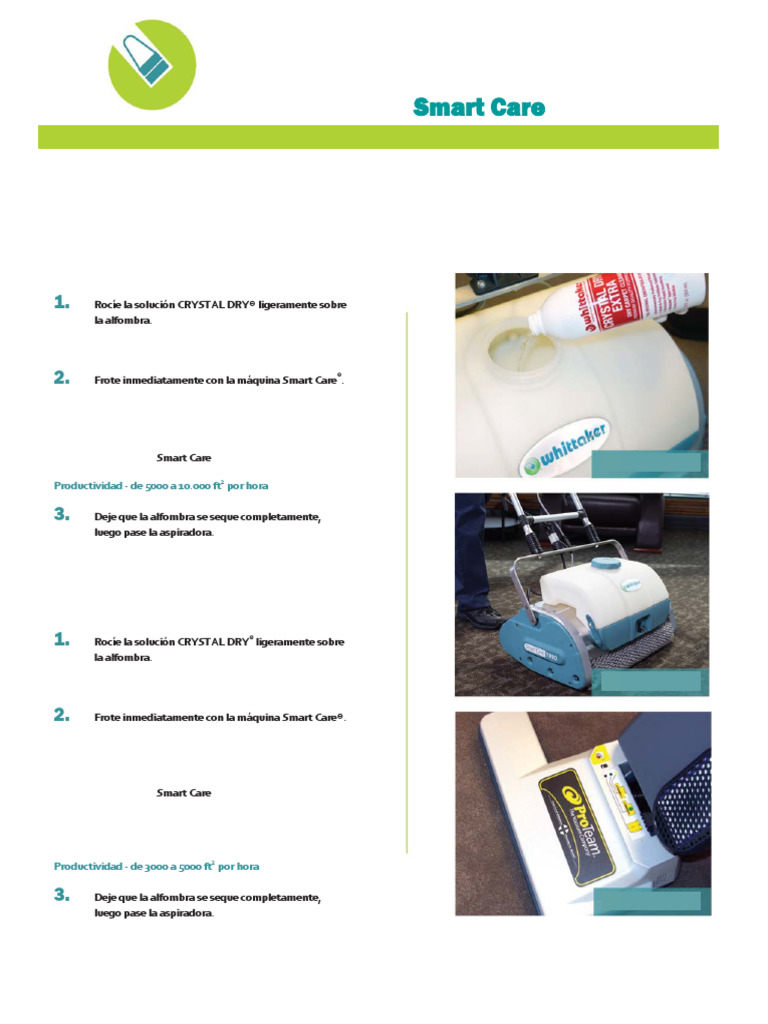 Modo de Uso Crystal Dry Extra | PDF