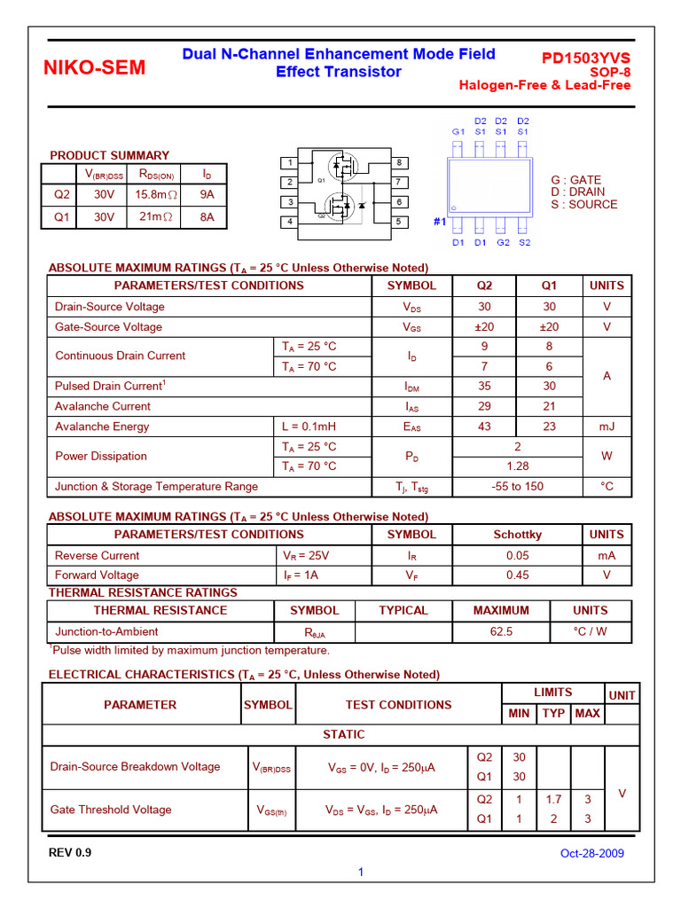 PD1503YVS Niko | PDF