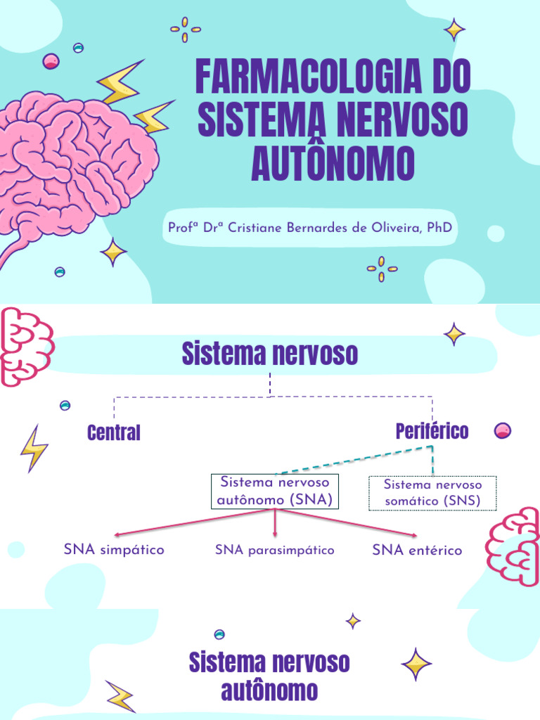 Aula - Farmacologia SNA 2024 | PDF