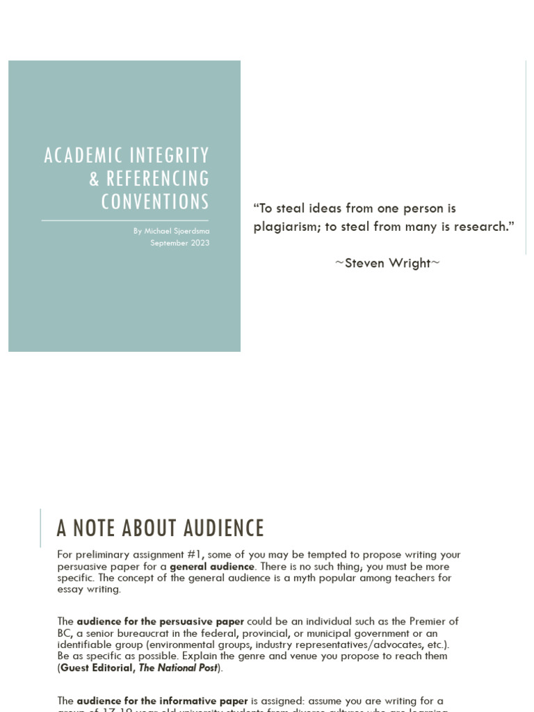 Academic Integrity | PDF