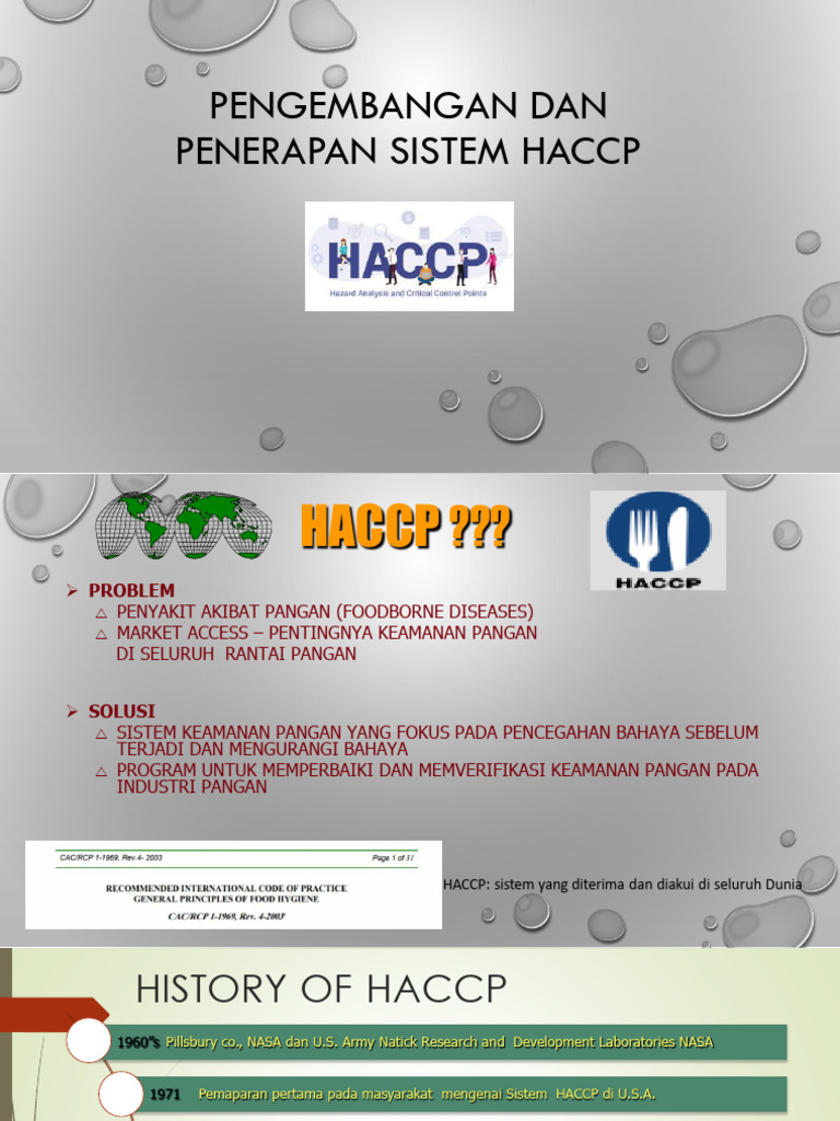 05. Pengembangan Dan Penerapan Haccp 2023 | PDF