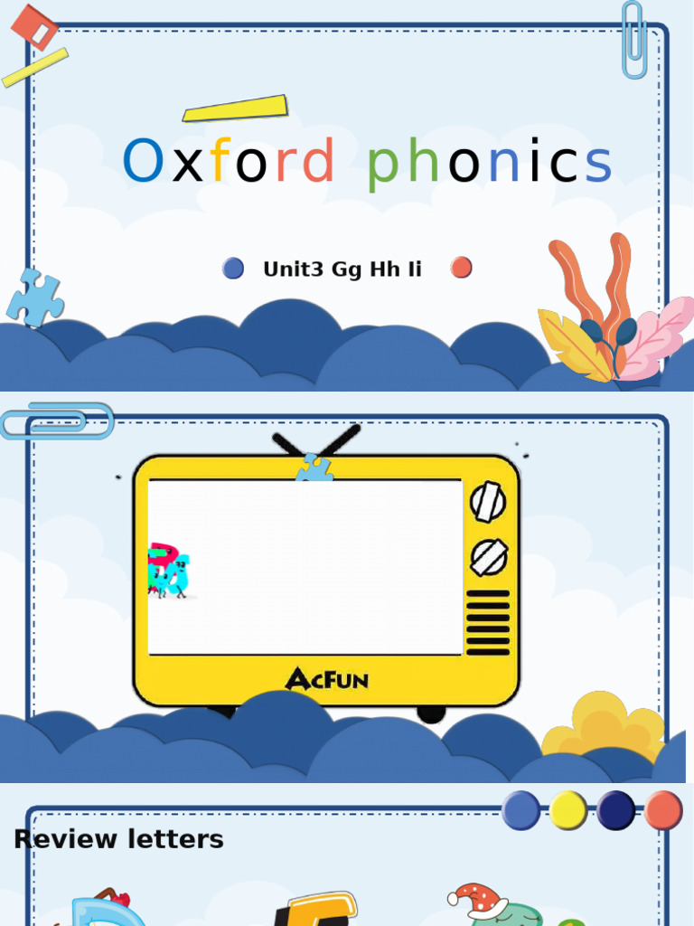Oxford phonics world level 1 Unit3 Gg Hh Ii | PDF