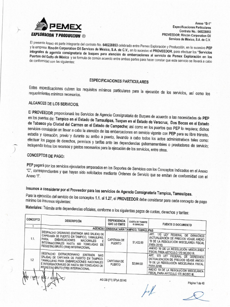 Anexo B 1. - Especificaciones Particulares | PDF