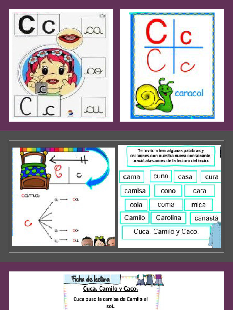 Clase Letra CA Co Cu Que Qui | PDF