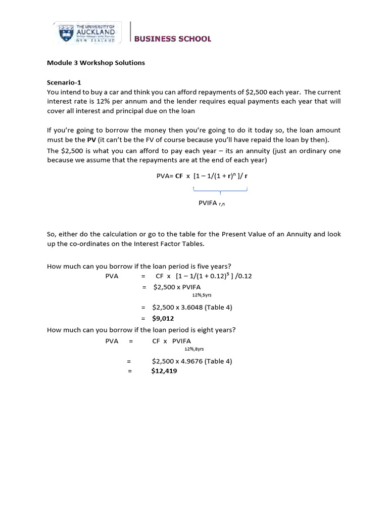 Module 3 Workshop Solutions Pdf