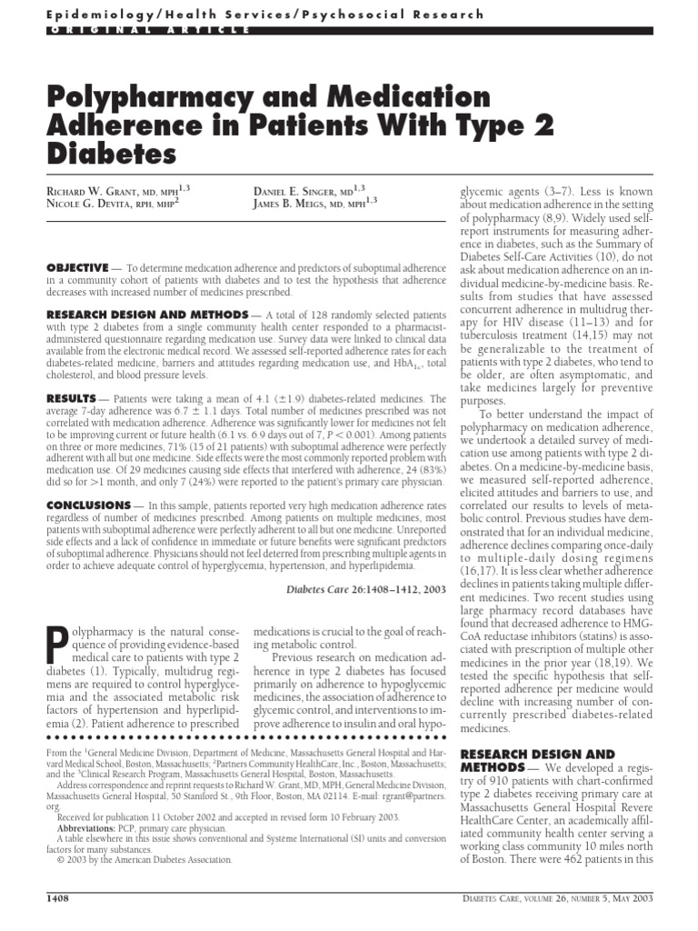 Polypharmacy and Medication | PDF