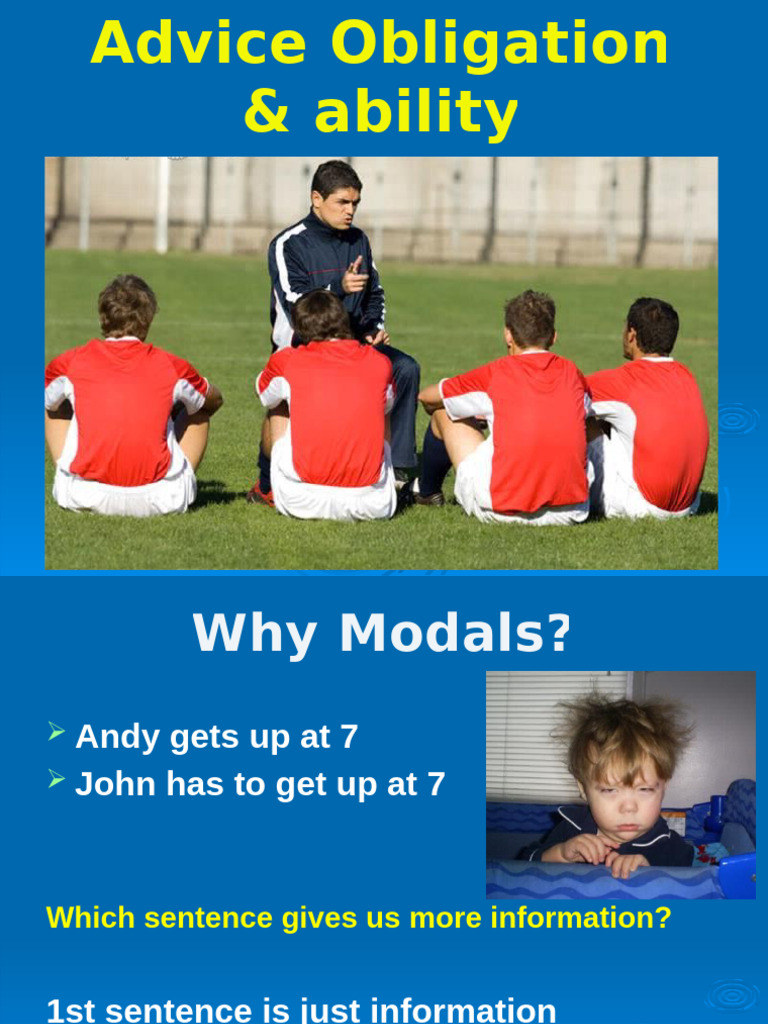 Modals of Advice and Obligation | PDF