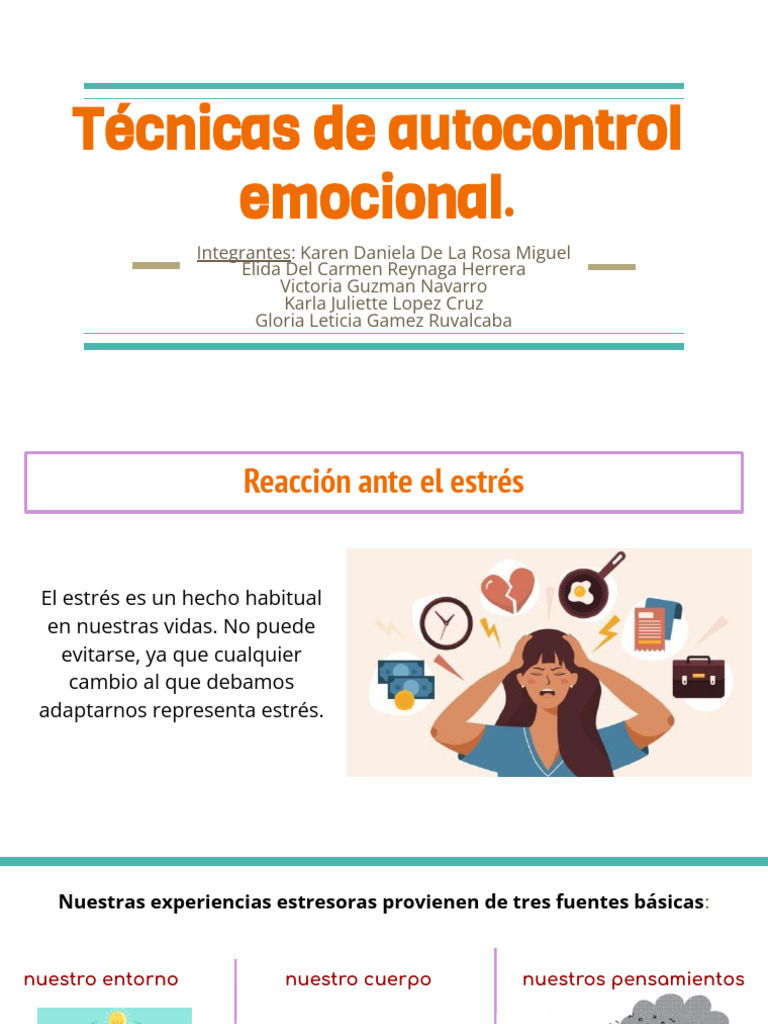 Técnicas de Autocontrol Emocional. | PDF