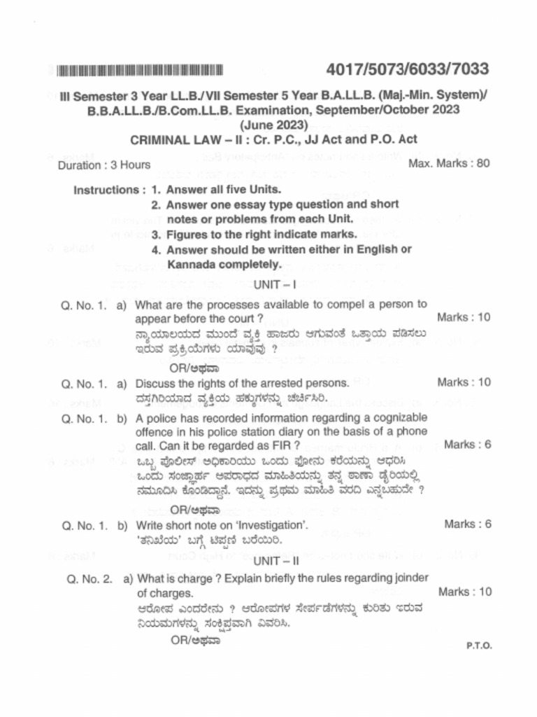 F Criminal Law IICRPCOct 202380 | PDF