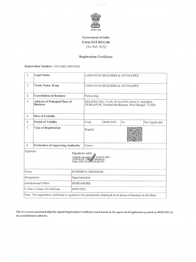 4 GST Certificate | PDF