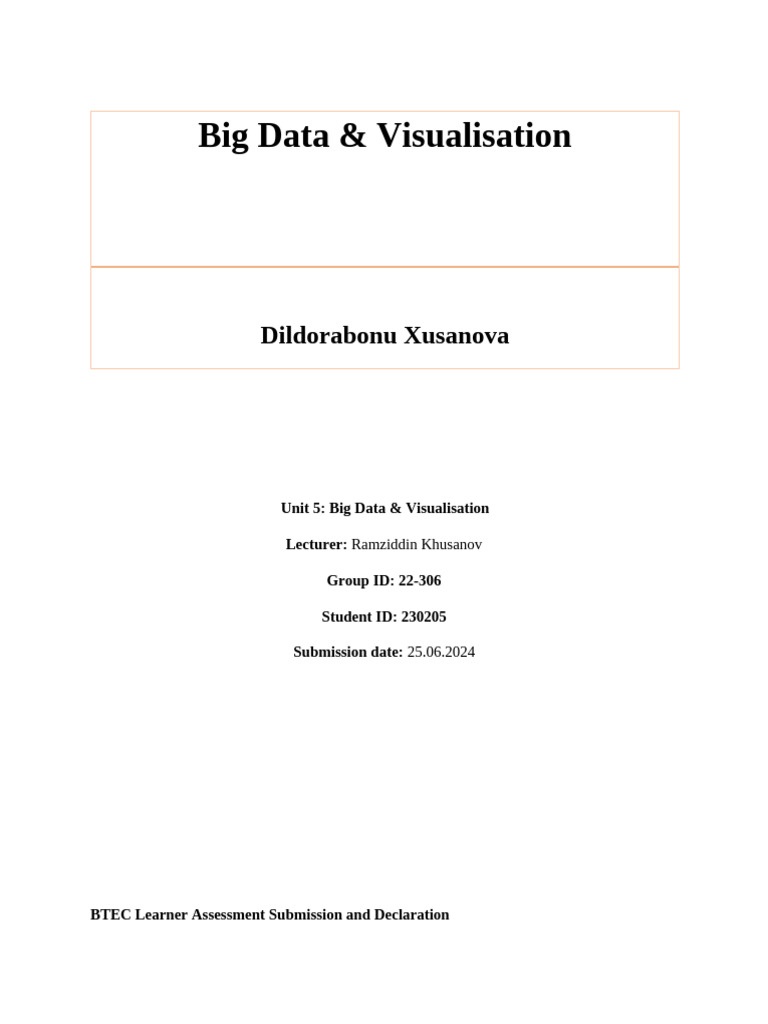 Big Data Assignment English Final | PDF