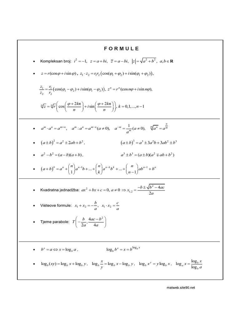 Formule | PDF