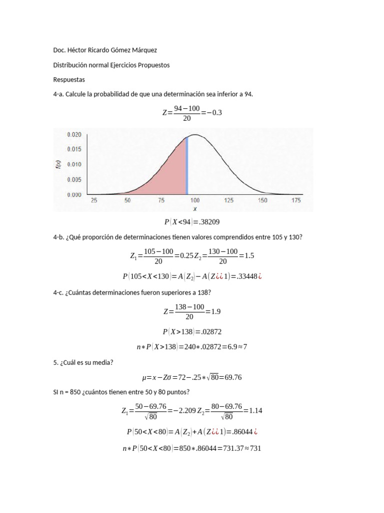 Dist. Normal Ej | PDF