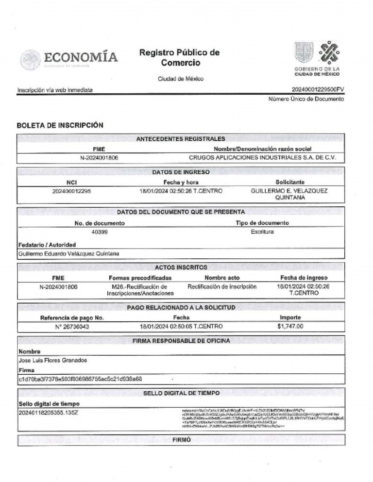 Registro Publico | PDF