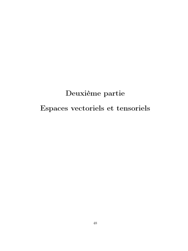 Cours Chap2 Espaces Vectoriels | PDF