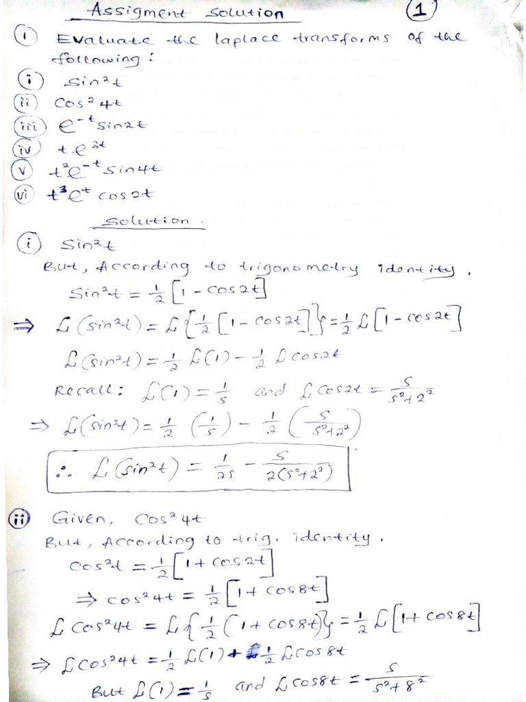 Math. Phys. Assignment Solution Compiled by Jibril Abdullahi | PDF Math. Phys. Assignment Solution Compiled by Jibril Abdullahi | PDF