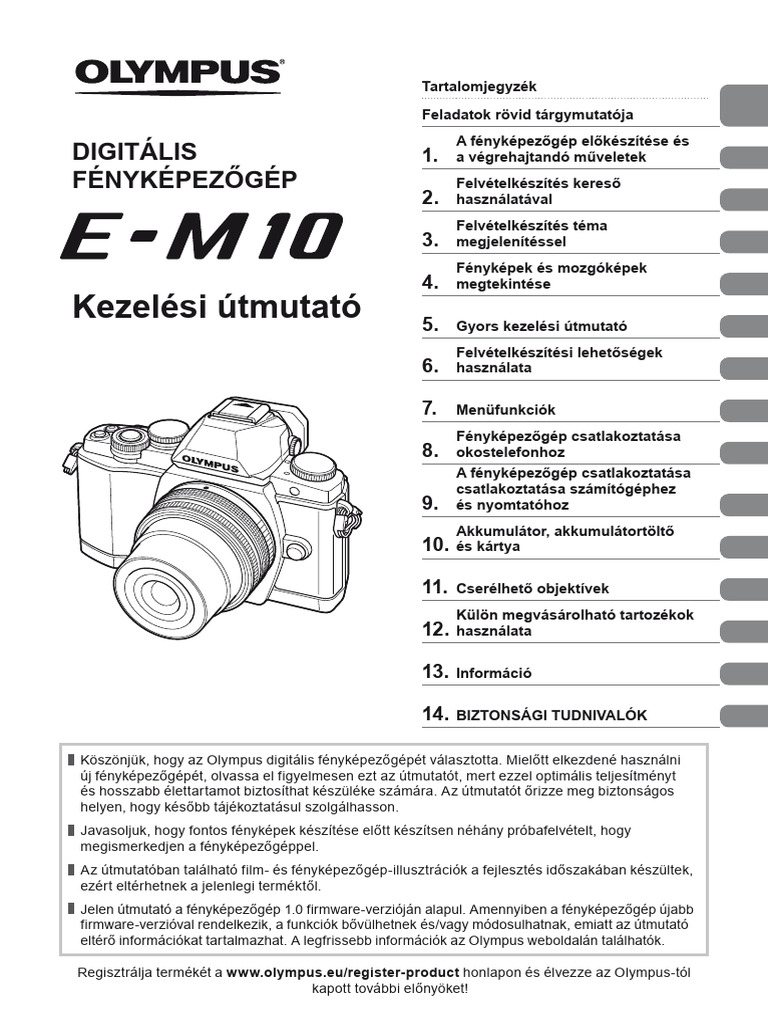 E-M10 Manual Hu | PDF