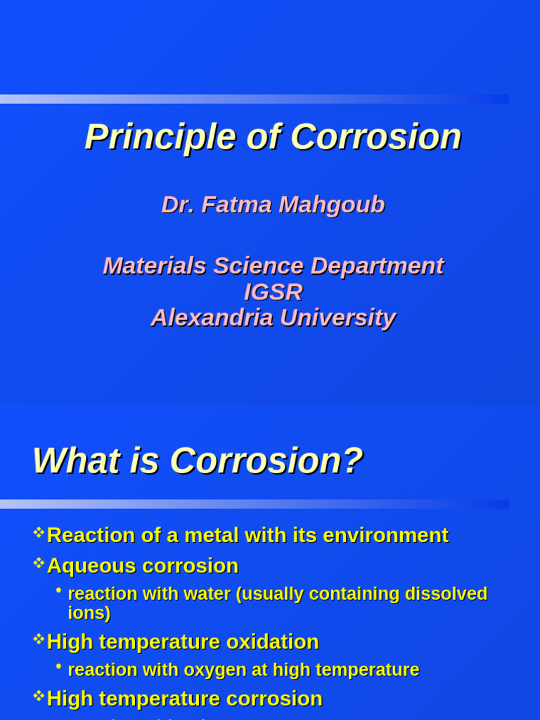 2-Principles of Corrosion | PDF