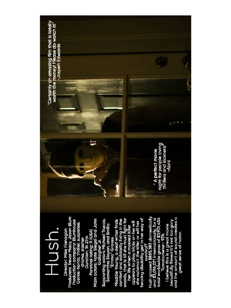 Poster Hush | PDF