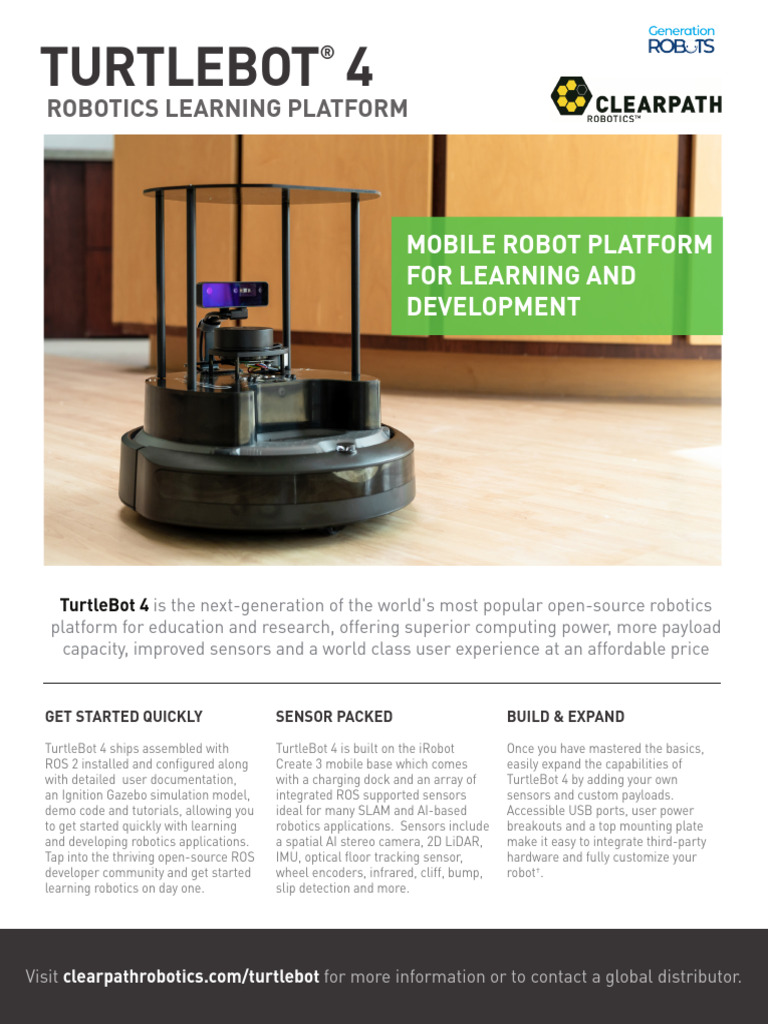 Turtlebot 4 OverviewBrochure | PDF