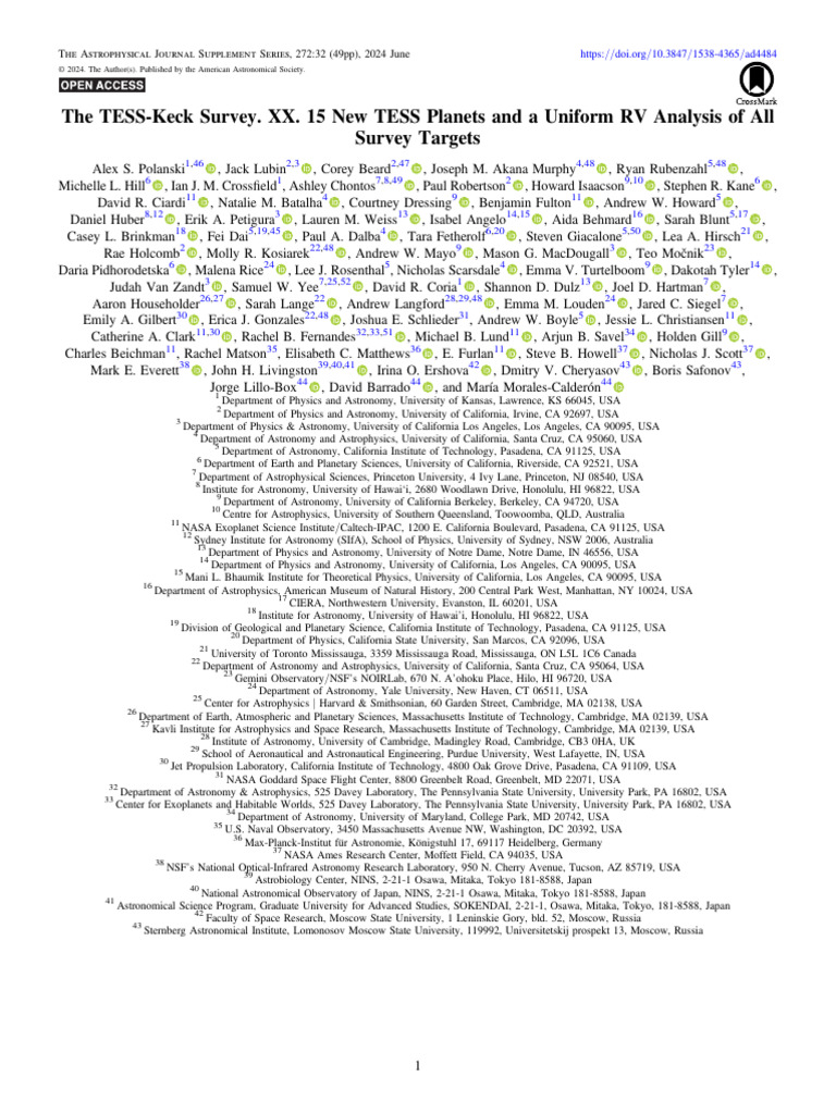 Polanski 2024 ApJS 272 32 | PDF