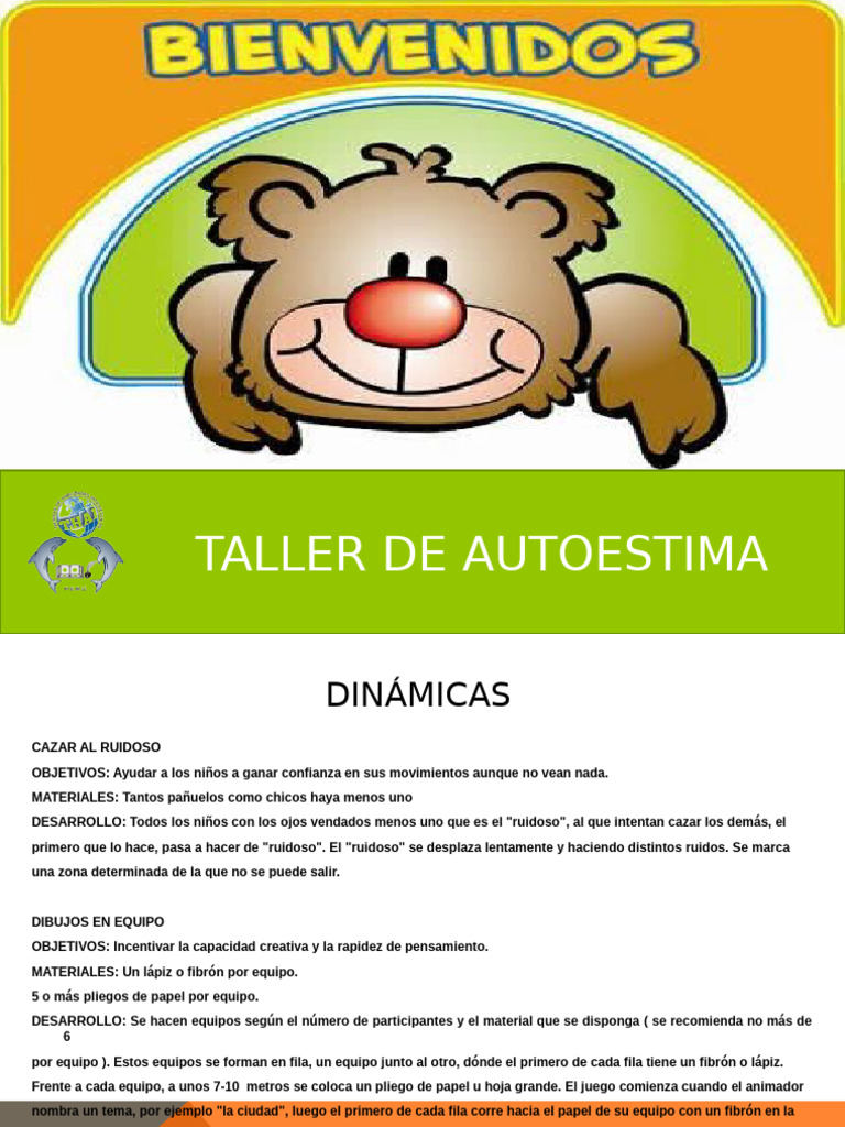 Diapositivas De Taller Autoestima Pdf