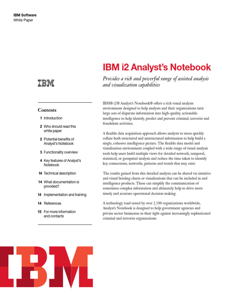 Ibm I2 Analyst Notebook Pdf