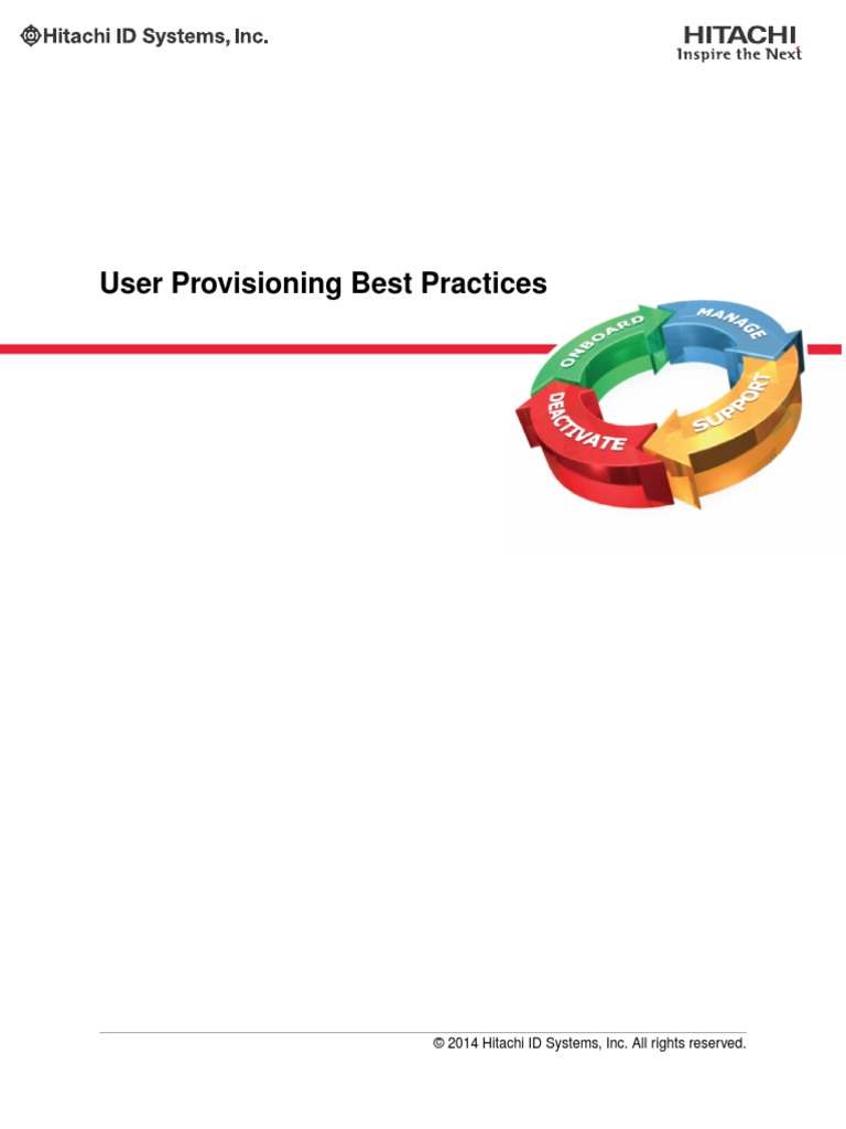 User Provisioning Best Practices | PDF | Provisioning | User (Computing)