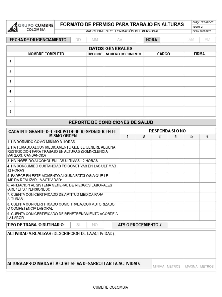 Permiso de Trabajo | PDF